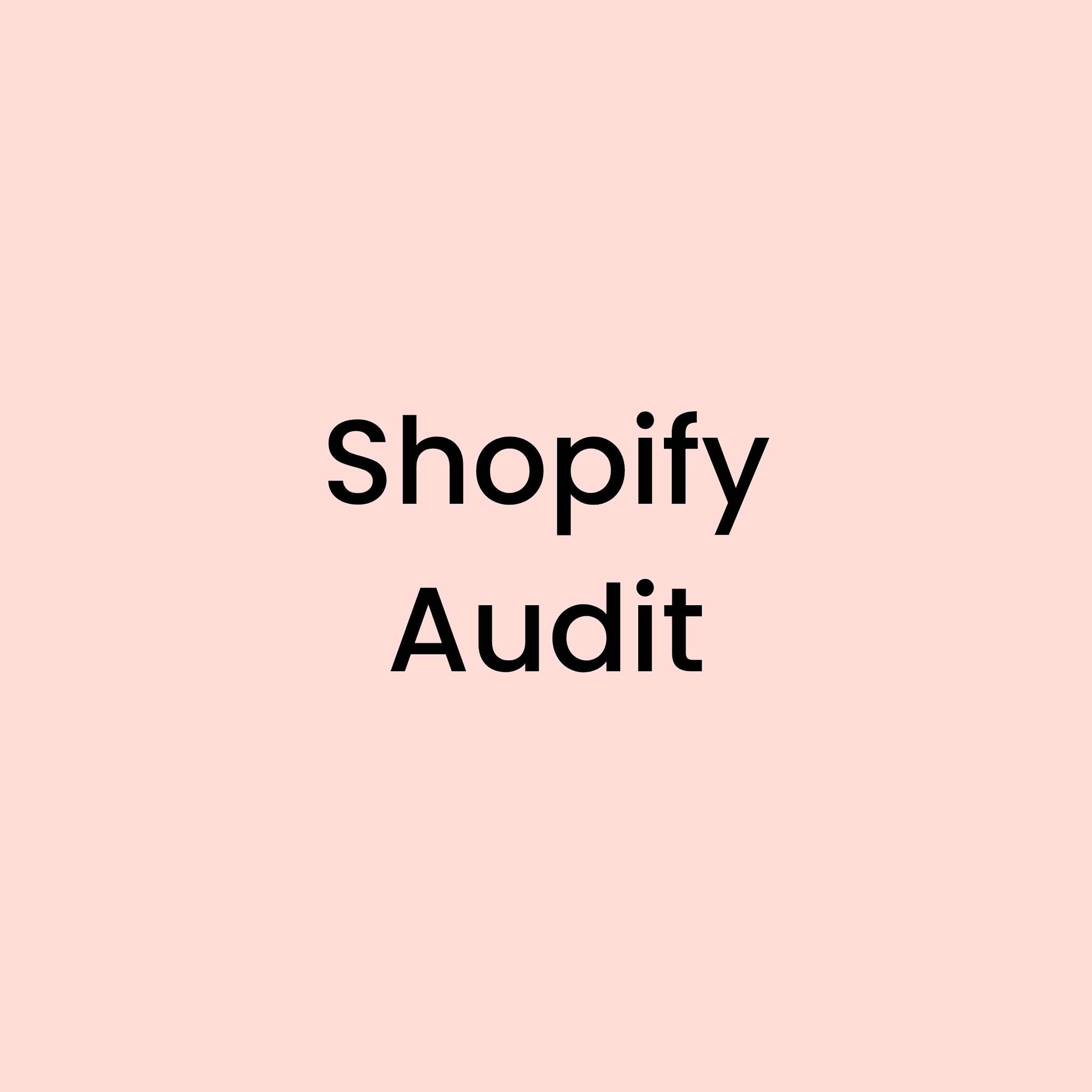 Comprehensive Shopify Website Audit & Implementation Offer